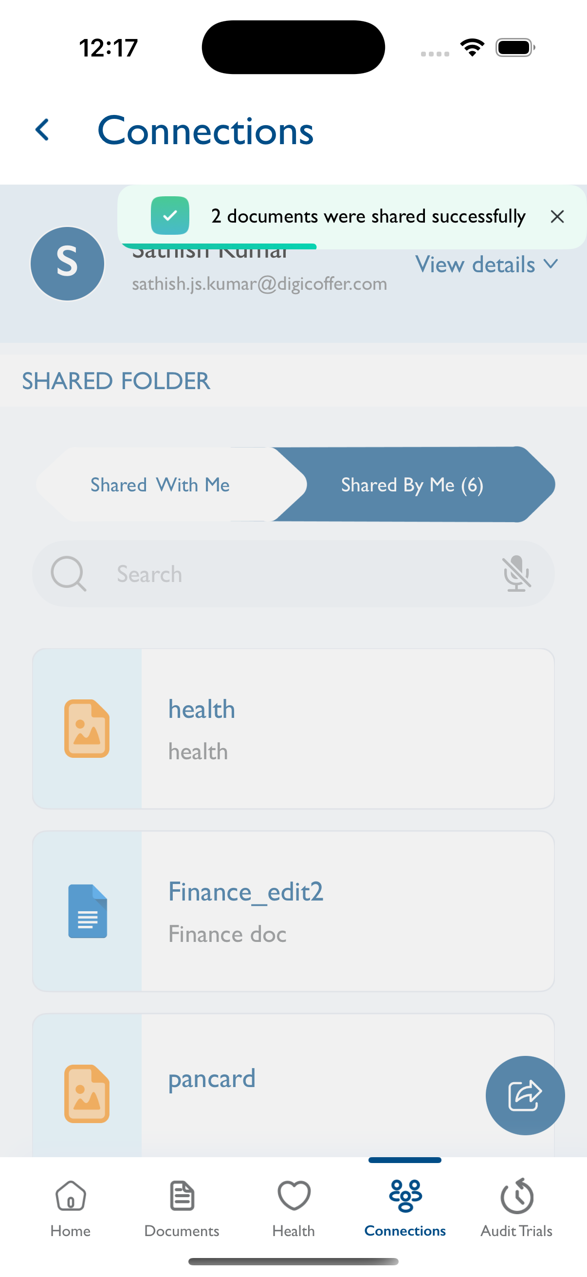 Bug #5379: View Connection - Share Button Not Responding. - Connections - Redmine
